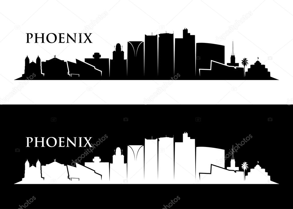 Phoenix Skyline Vector