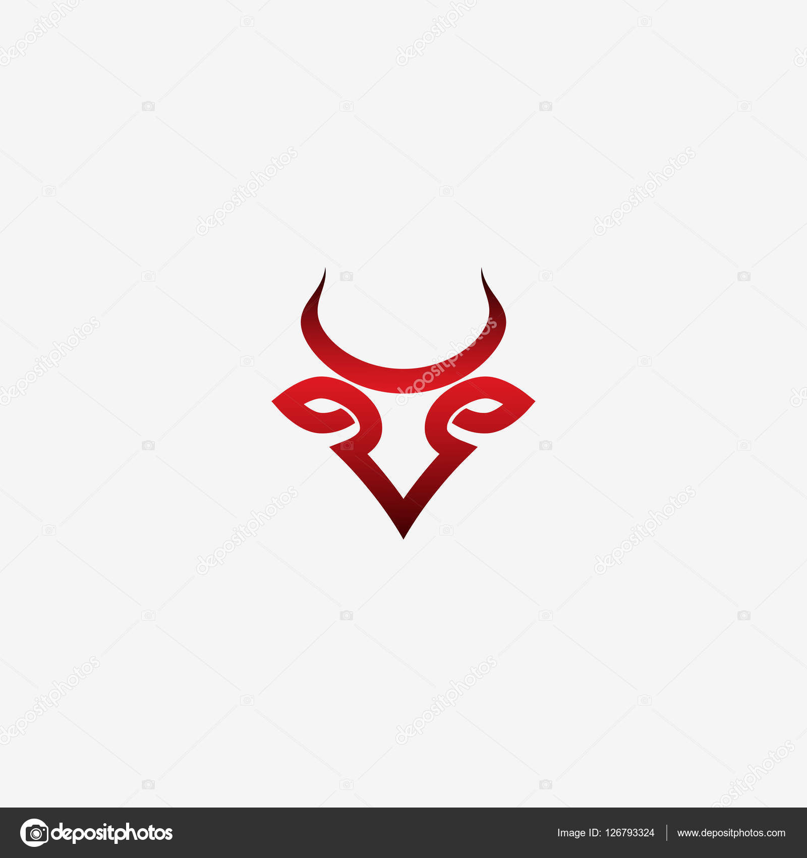 Toro símbolo rojo Vector de stock por ©I.Petrovic 126793324