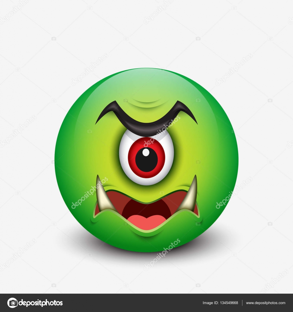 Cyclops emoticon, Smiley Stock-Vektorbild von ©I.Petrovic 134549668