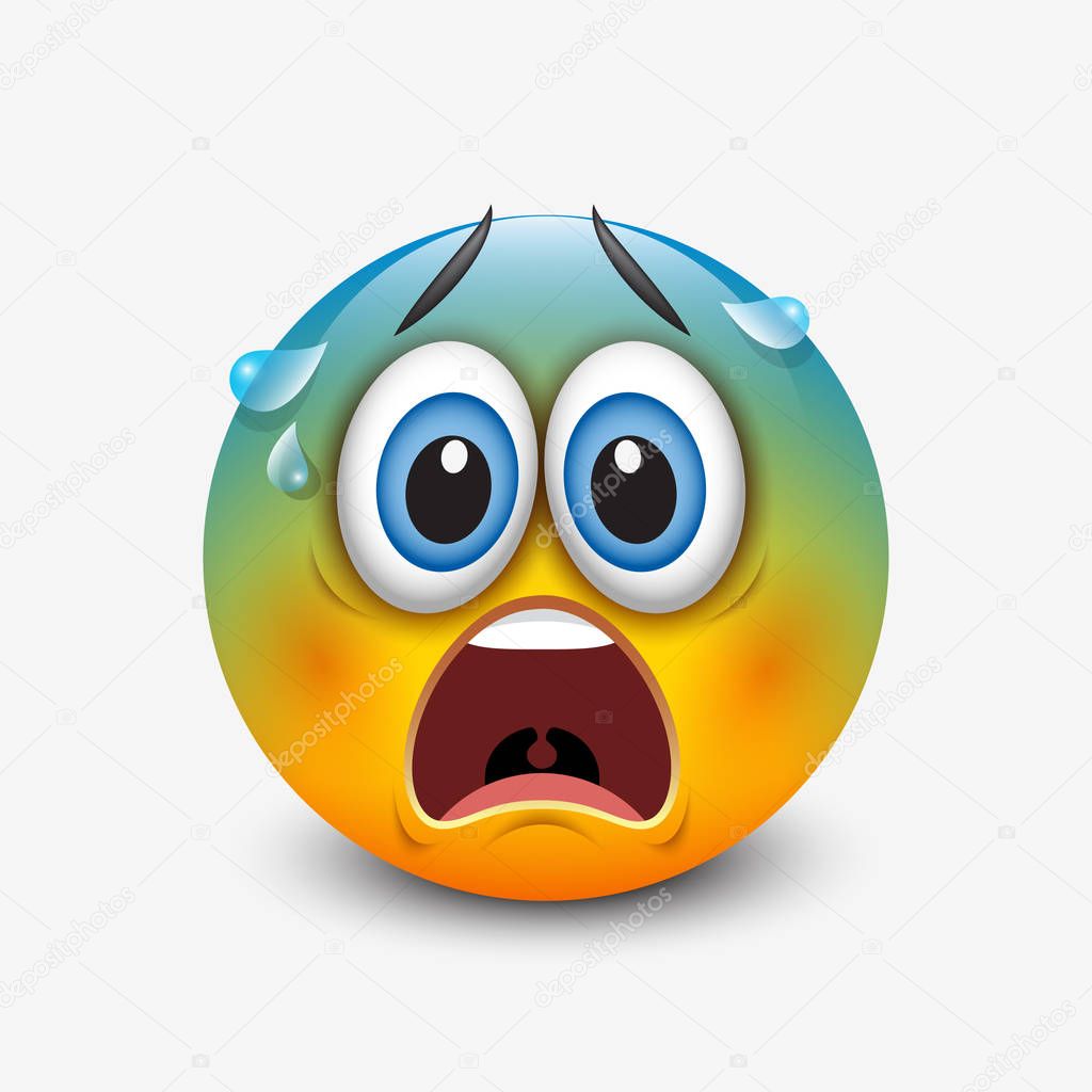 Emoticono asustado, emoji 2023