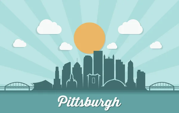 Pittsburgh bridge vector Vector Art Stock Images | Depositphotos