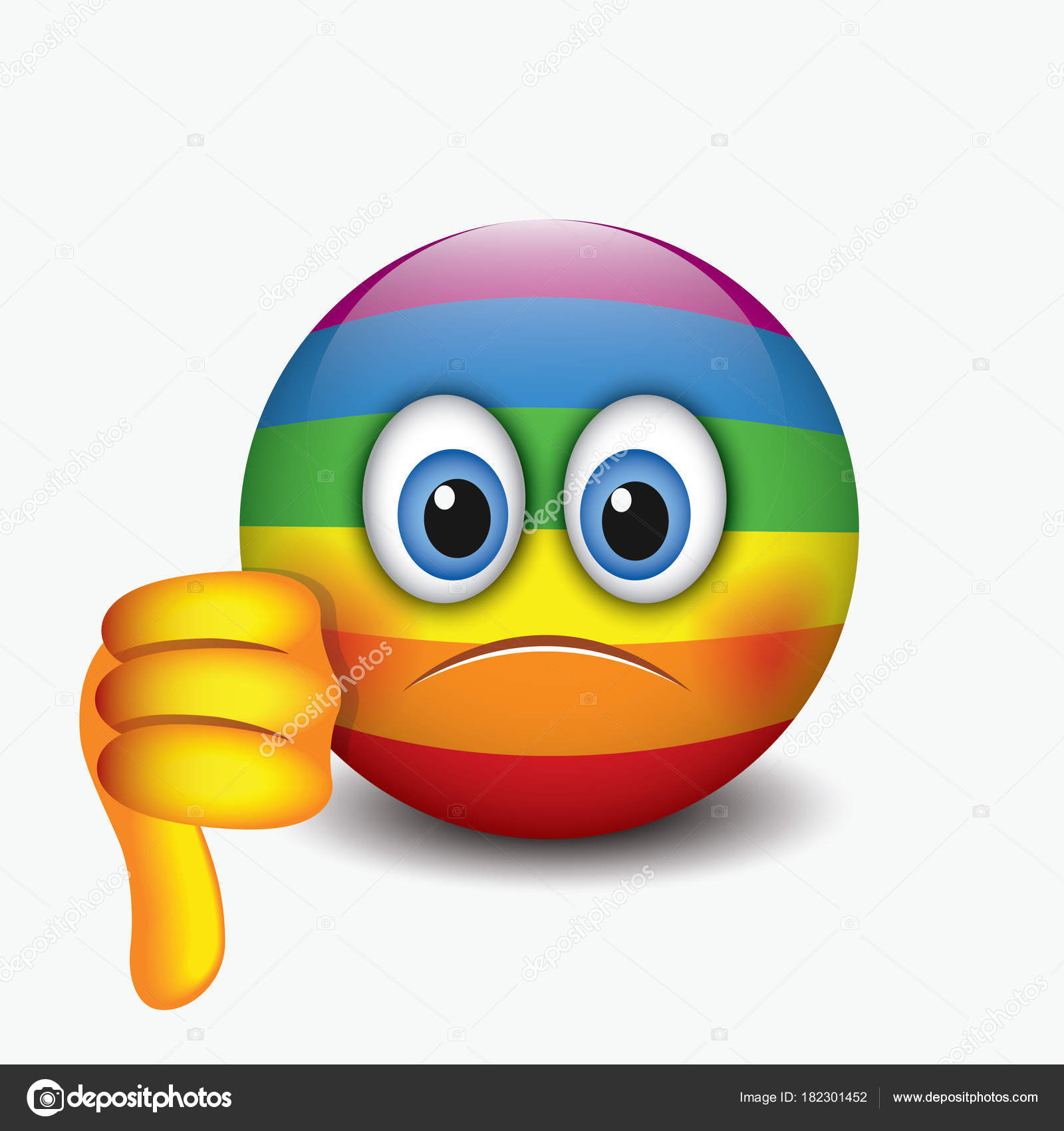 Duim Omlaag Smiley Gezicht Clipart Smiley Smile Stock Illustrations,