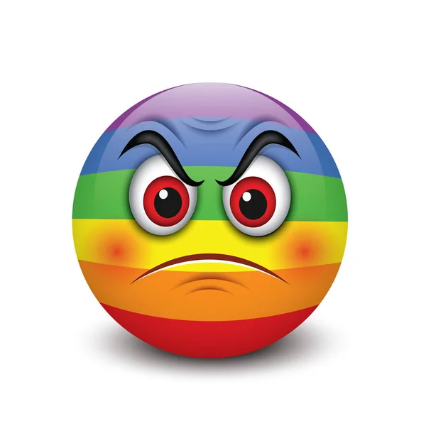Indifferent Cute Emoticon Smiley Emoji Vector Illustration — Stock ...