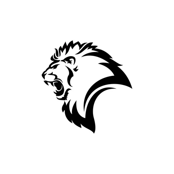 Ilustración Vectorial Minimalista Del Perfil Del León Vector de stock ...