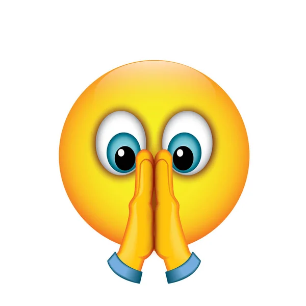 Praying hands emoji Vector Art Stock Images | Depositphotos