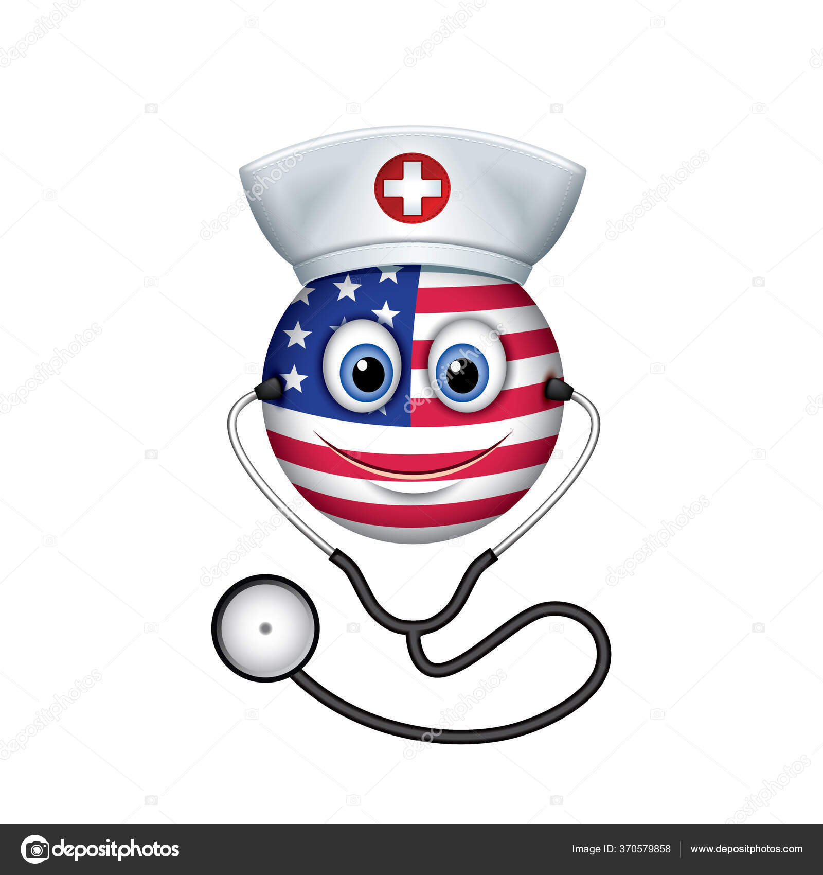 American Emoticon Emoji Smiley Vector Illustration Stock Vector by ©I ...