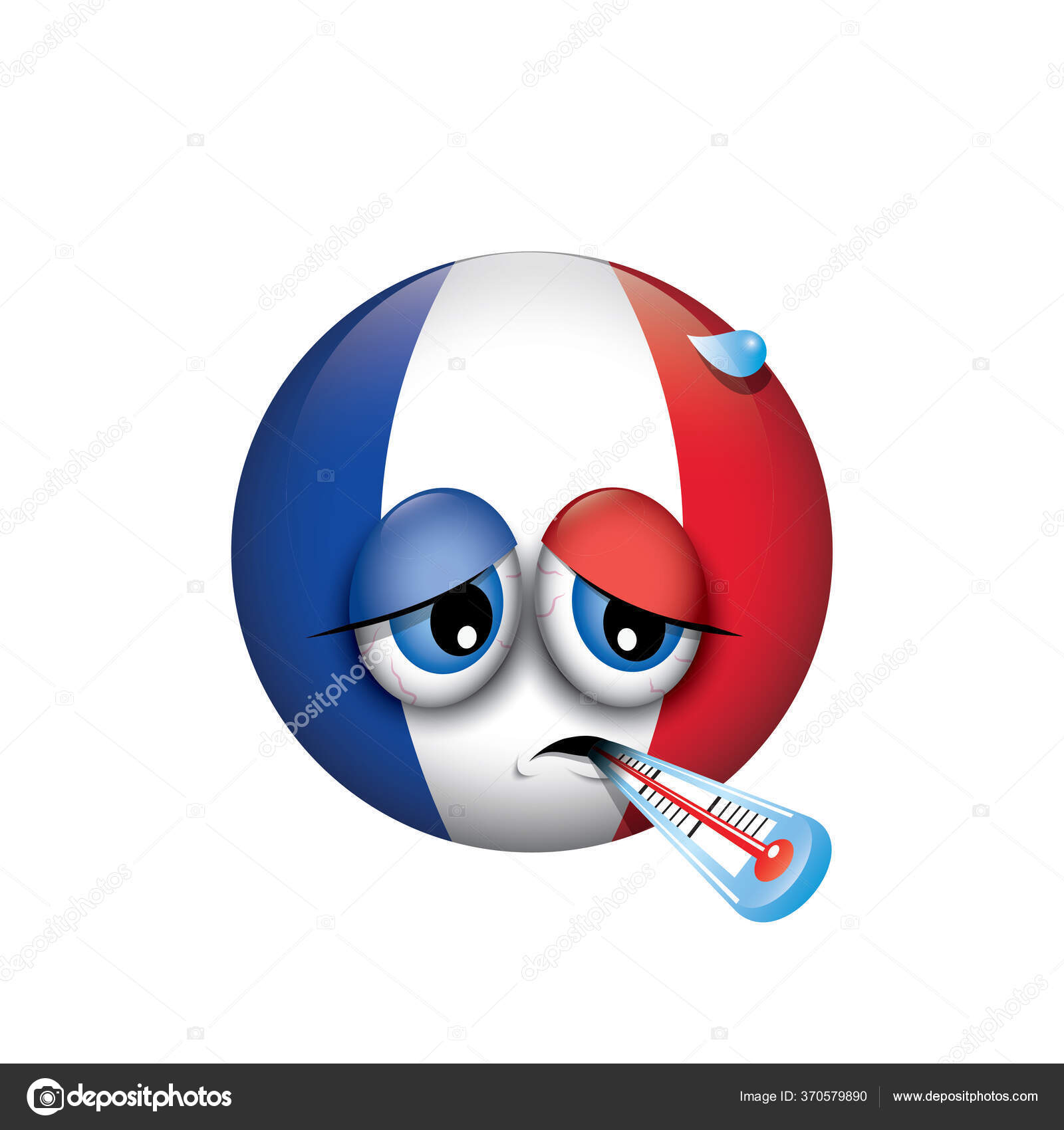 French Emoticon Emoji Smiley Vector Illustration Stock Vector by ©I ...