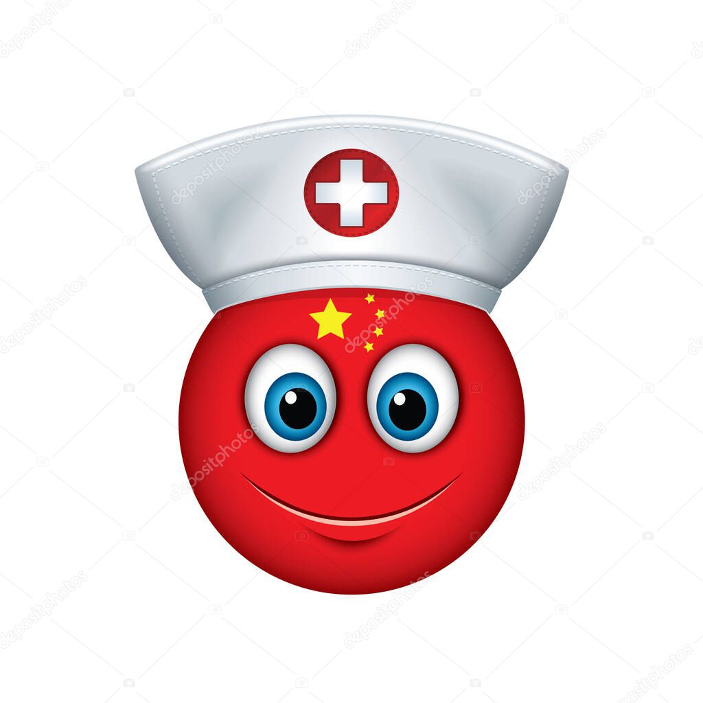 Chinese emoticon - emoji, smiley - vector illustration premium vector 2024