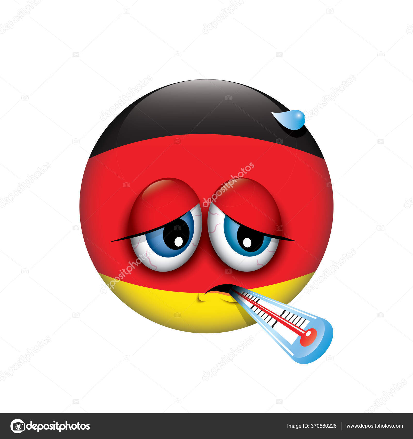 Emoticon Jerman Emoji Smiley Gambar Vektor Vektor Stok oleh ©I.Petrovic ...