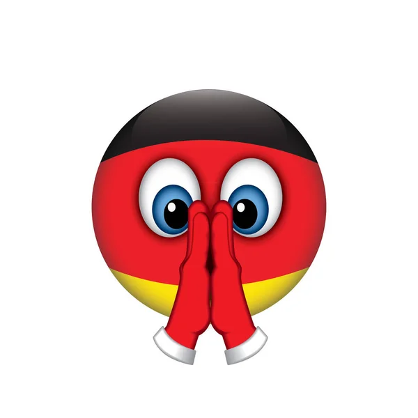 Panic Emoticon Holding Head Emoji Smiley Vector Illustration Stock ...