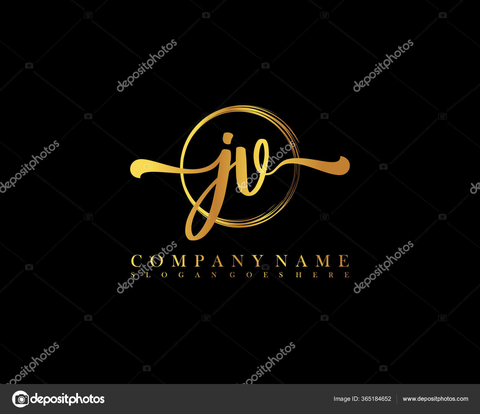 Initial Handwriting Circle Logo Vector Stock Vector by ©SATURDAYNIGHT ...