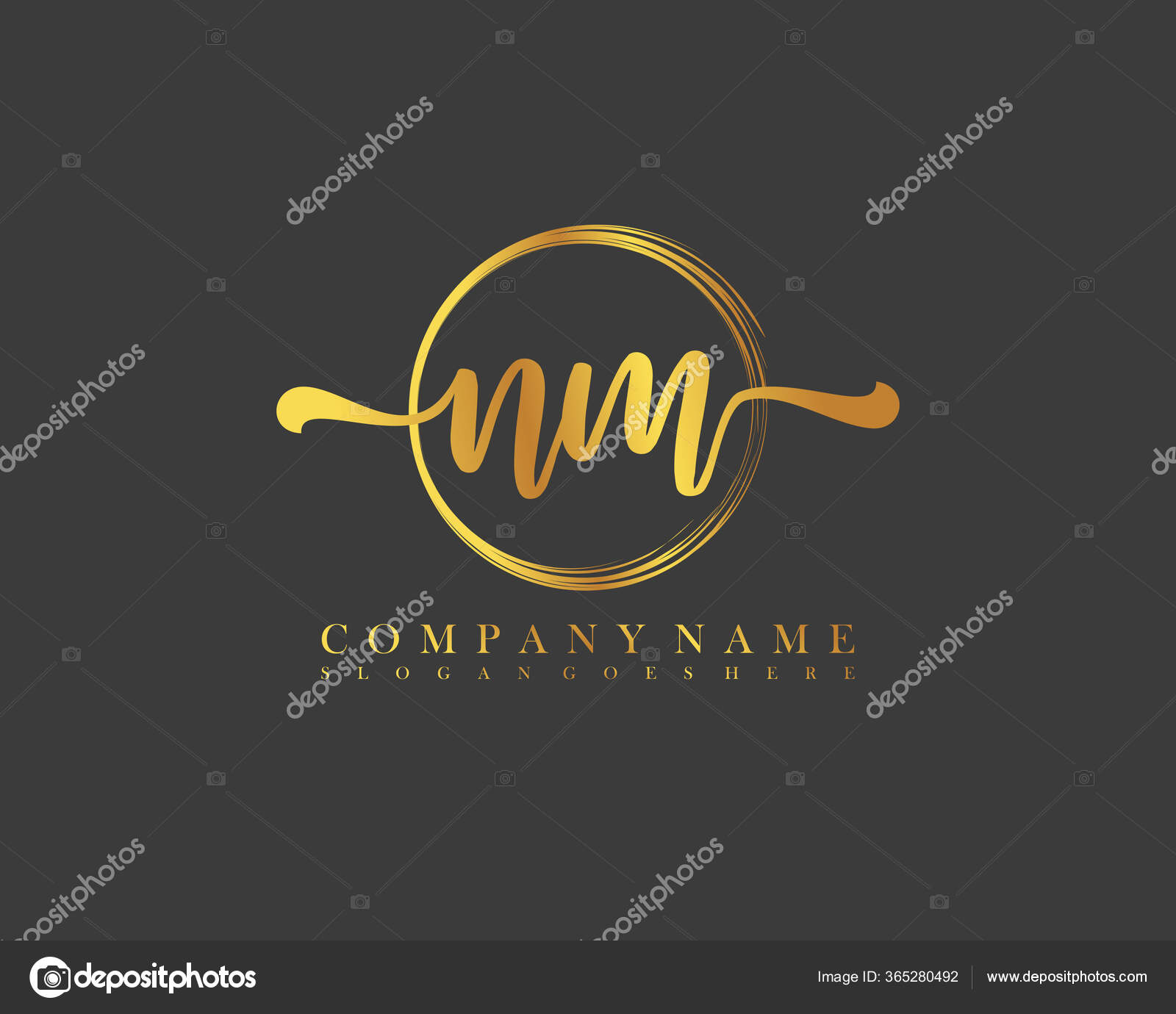 Initial Handwriting Circle Logo Vector Stock Vector by ©SATURDAYNIGHT ...