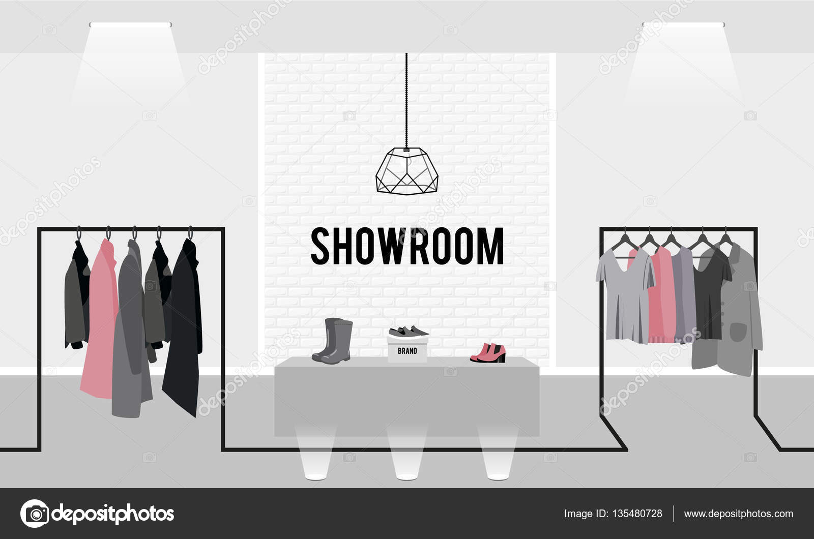 Vector illustration with showroom Stock Vector Image by ©alinabel ...