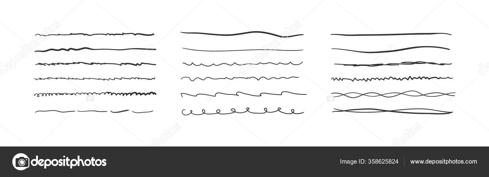 Wavy horizontal lines. Stock Vector Image by ©Poliashenko #358625824