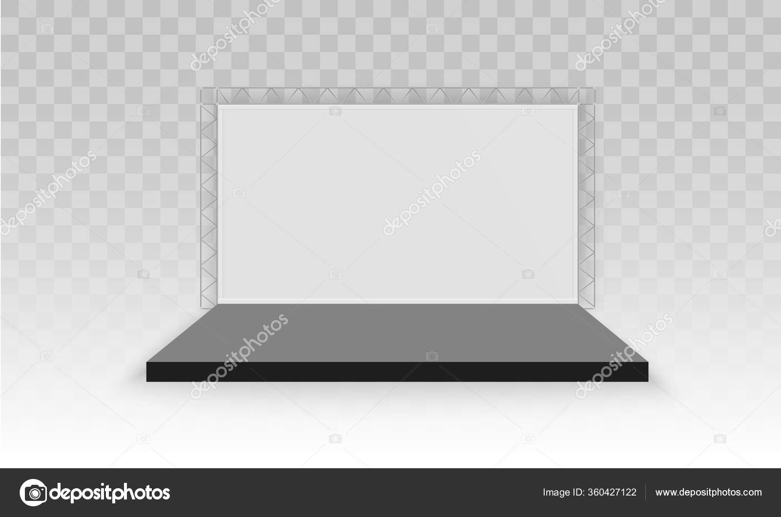White exhibition booth. Stock Vector by ©Poliashenko 360427122