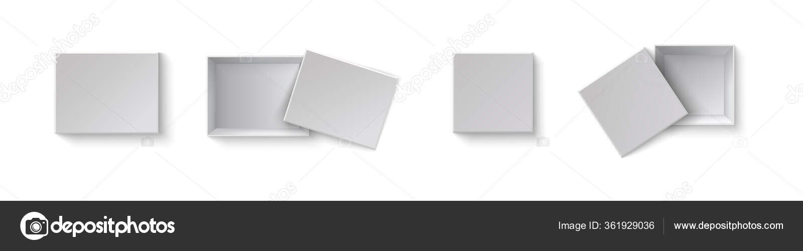 White gift boxes. Stock Vector Image by ©Poliashenko #361929036