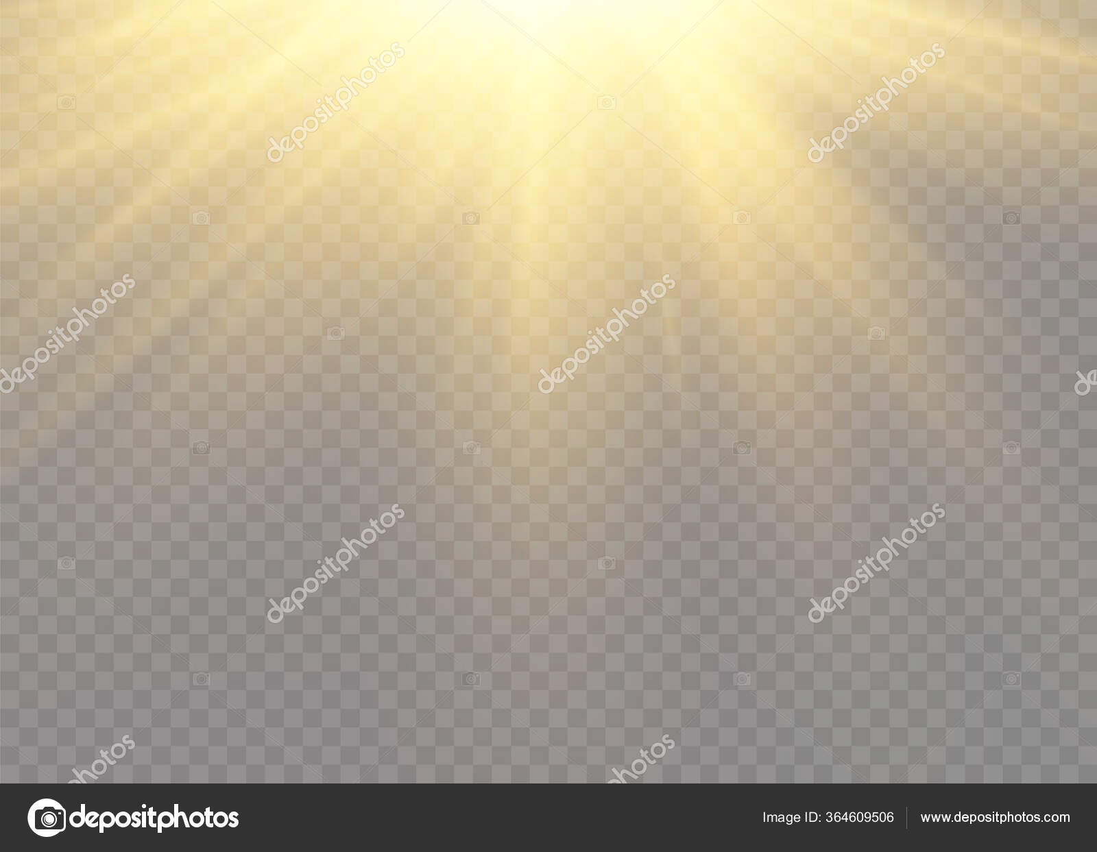 Yellow sun rays. Stock Vector by ©Poliashenko 364609506