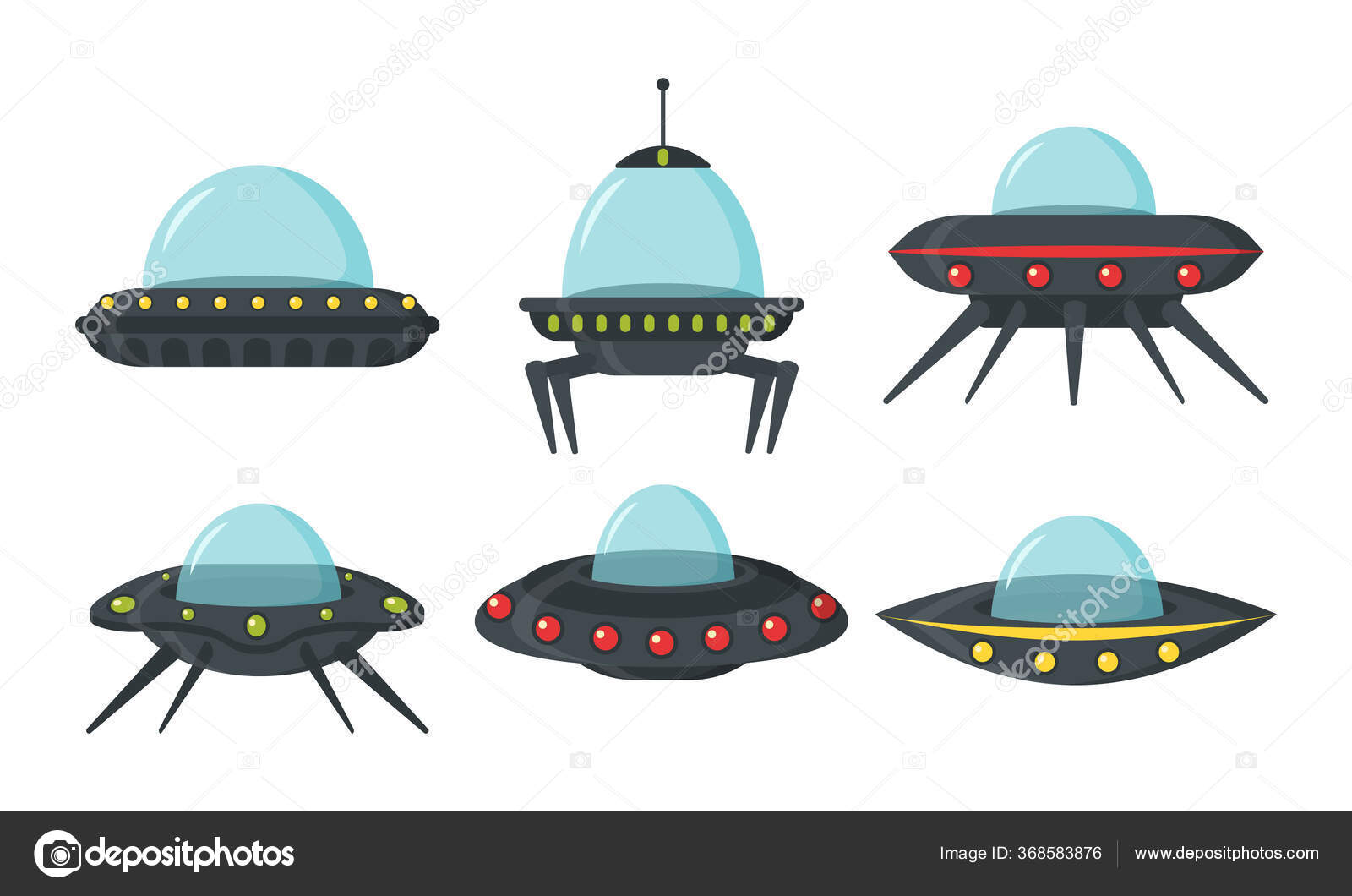 Alien Space Ship Clip Art