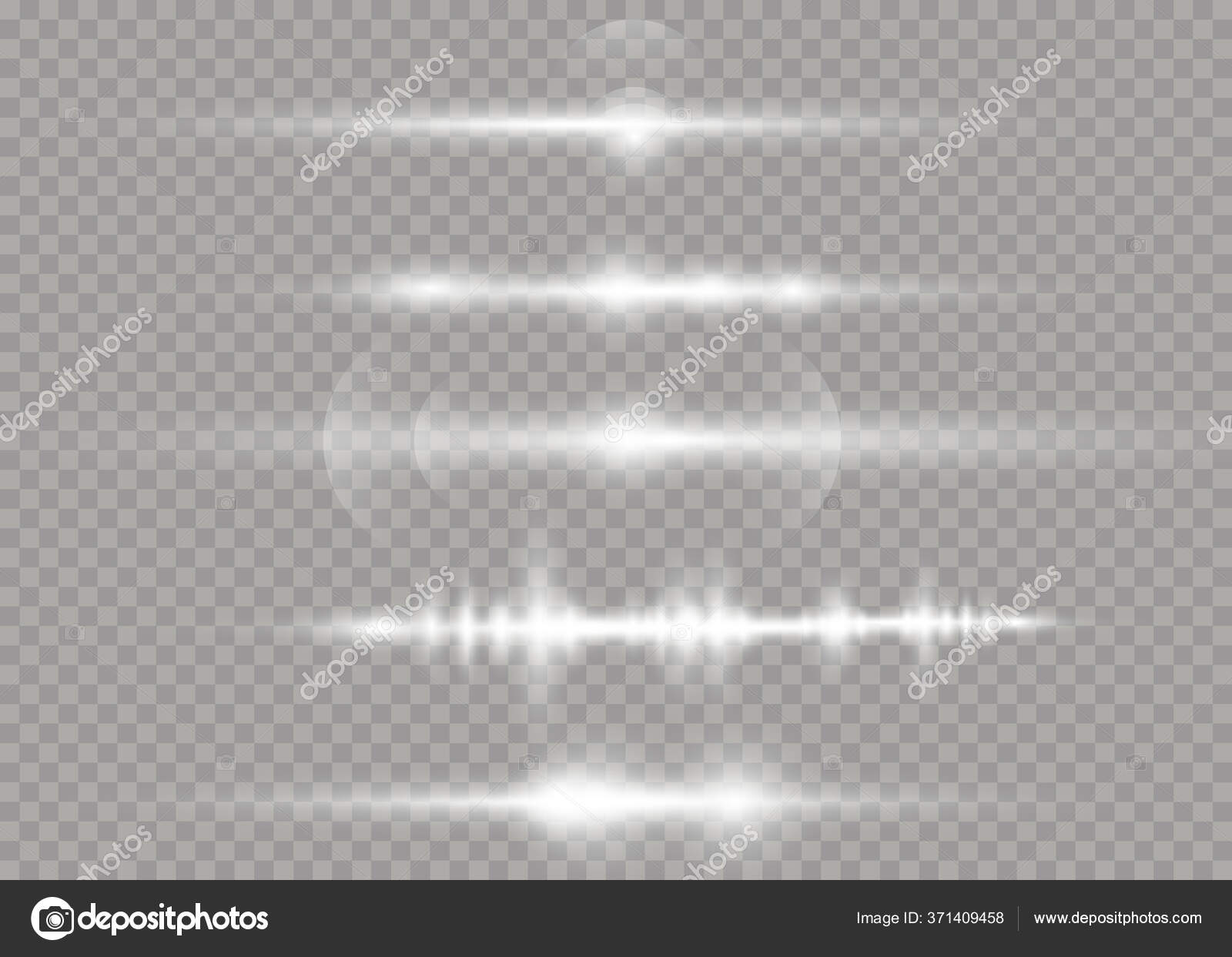 Horizontal light rays. Stock Vector by ©Poliashenko 371409458