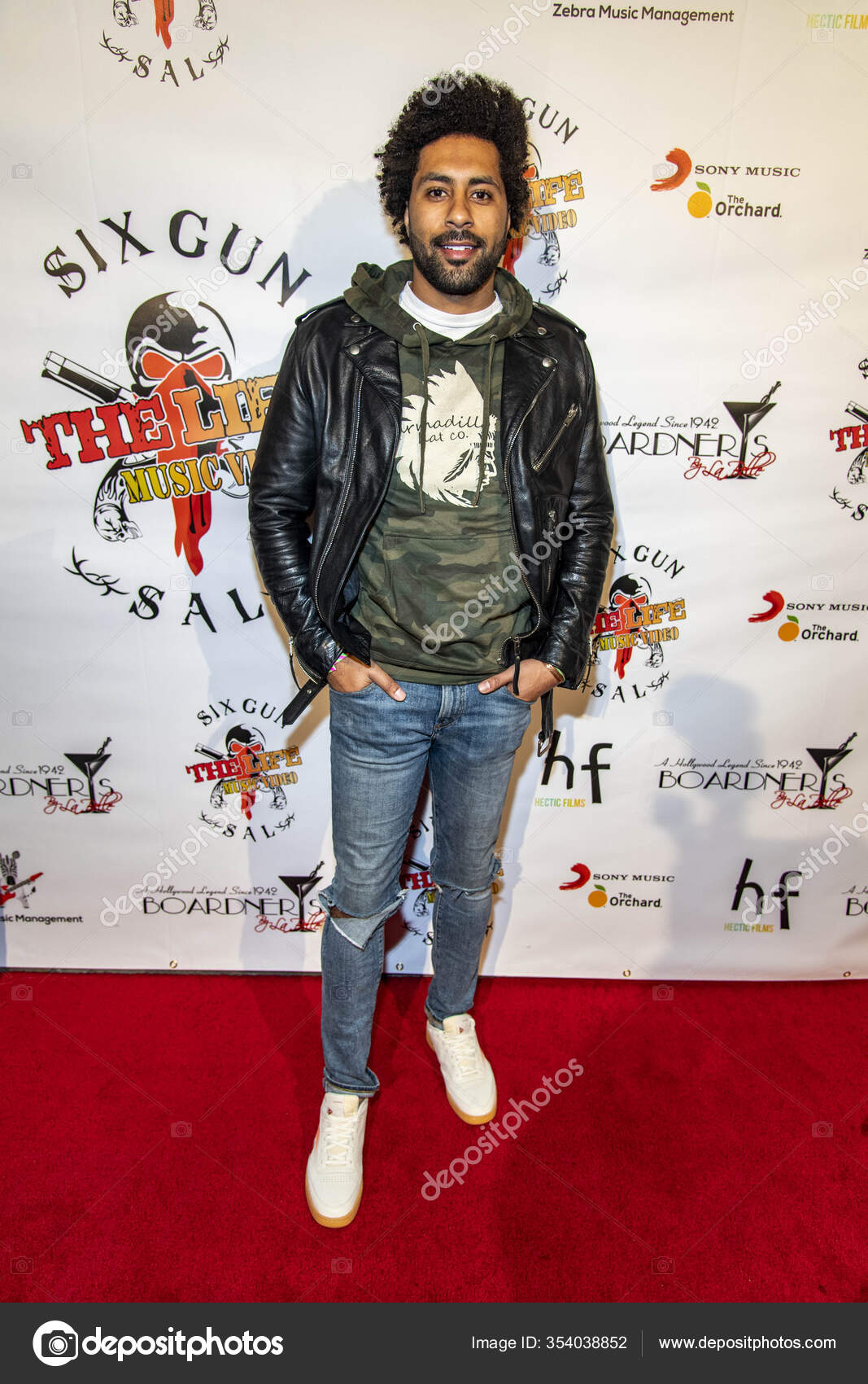 Alex Phillips Attends Six Gun Sal Southern Rock Band New – Stock ...