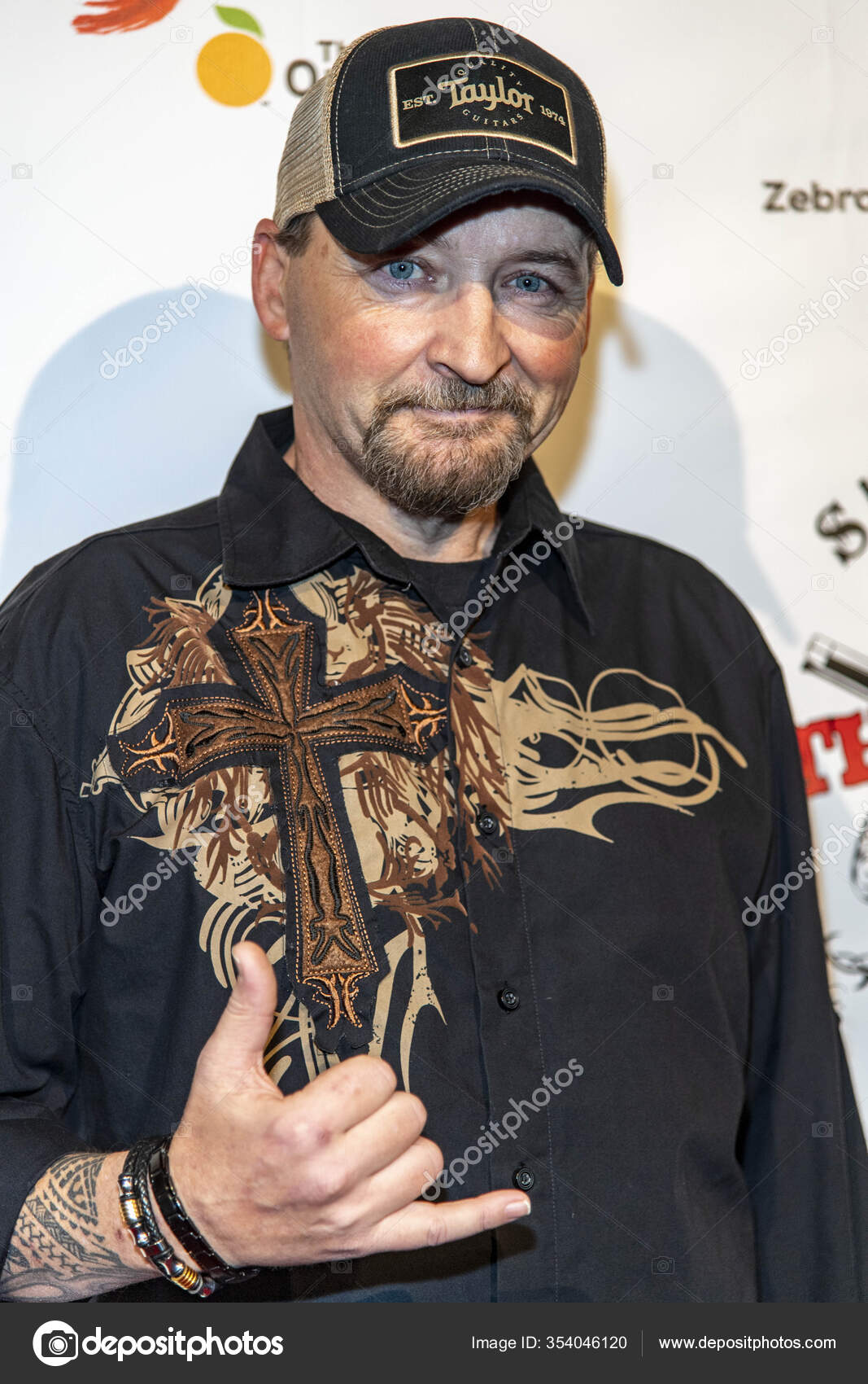 Dusty Lang Attends Six Gun Sal Southern Rock Band New — Stock Editorial ...