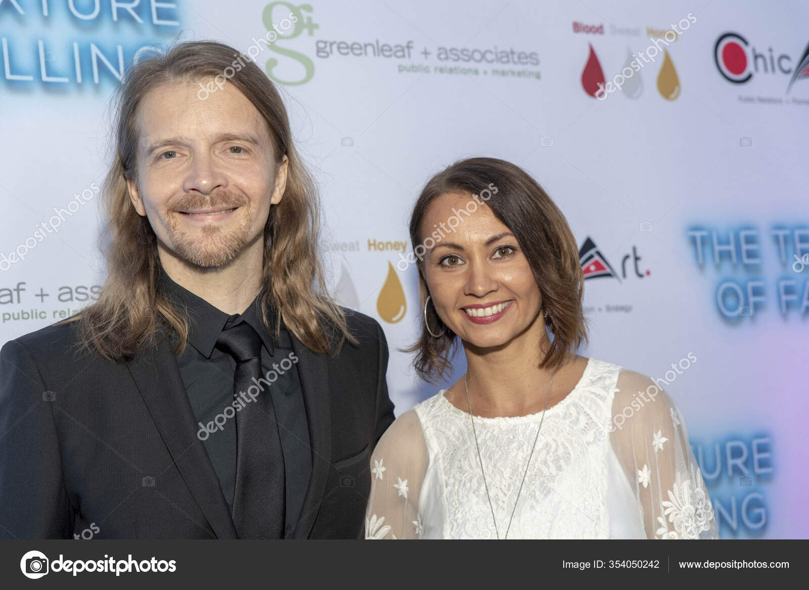 Branden Garrett Iveta Sabova Attend Allred Films Texture Falling Los ...