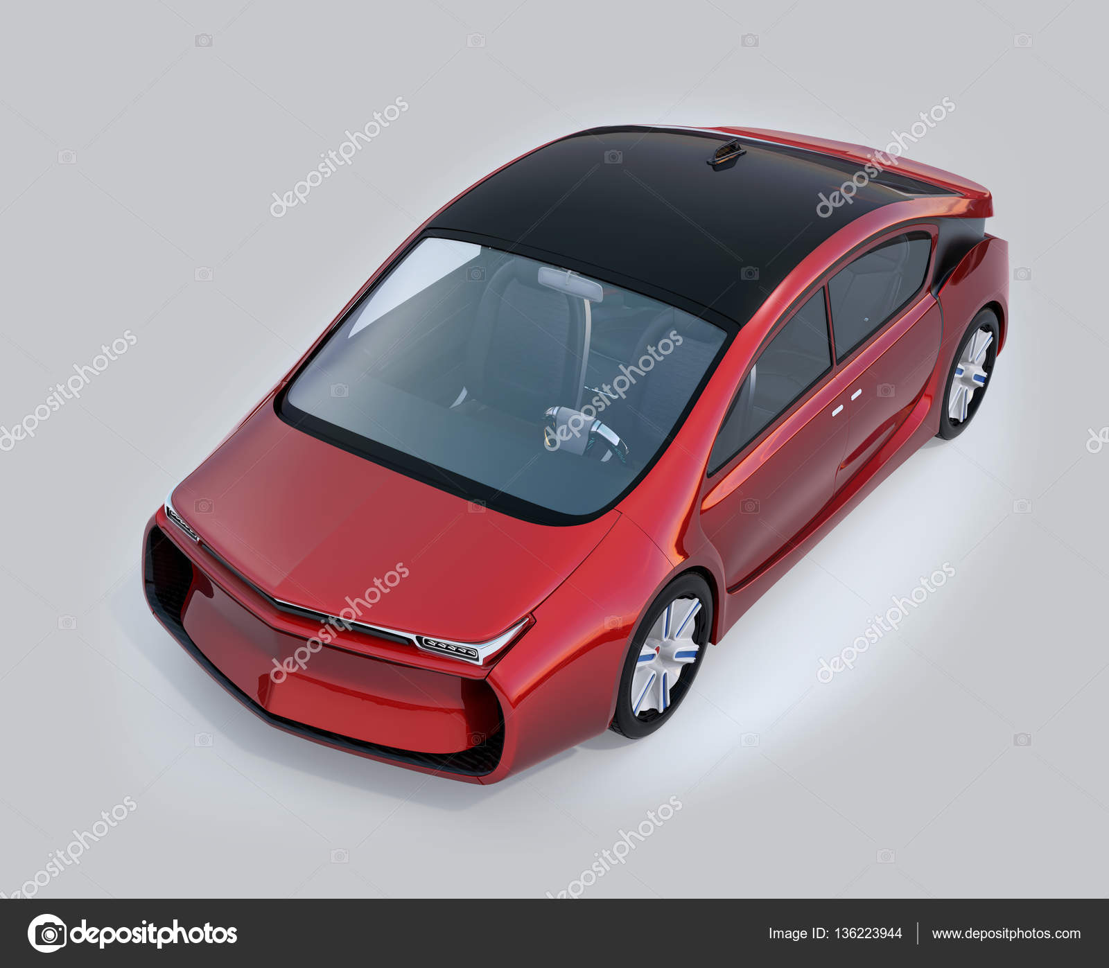 Red autonomous vehicle image Stock Photo by ©chesky_w 136223944