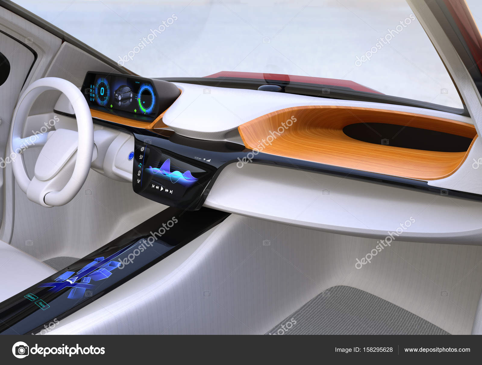 Autonomous car interior concept — Stock Photo © chesky_w #158295628