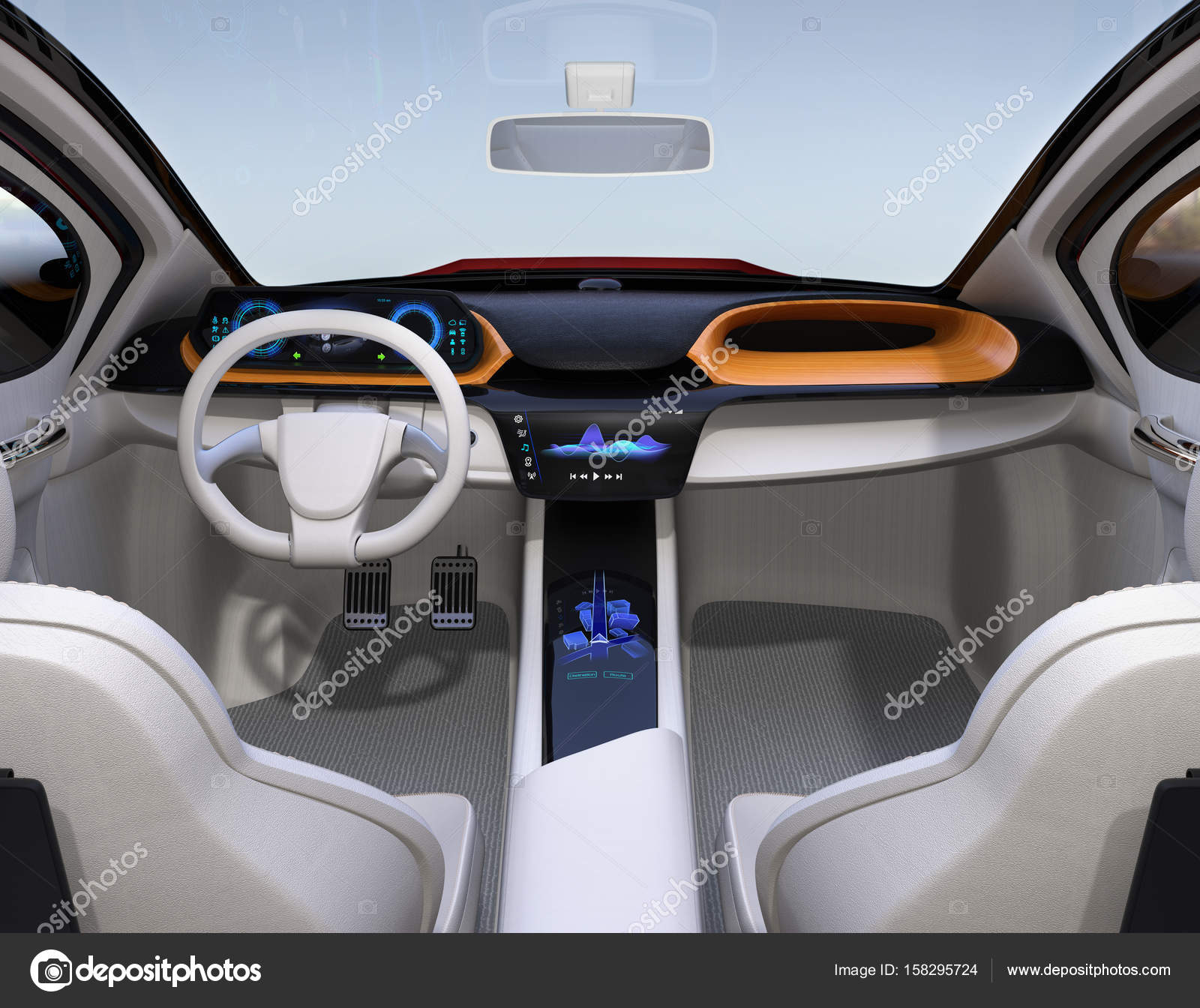 Autonomous car interior concept — Stock Photo © chesky_w #158295724