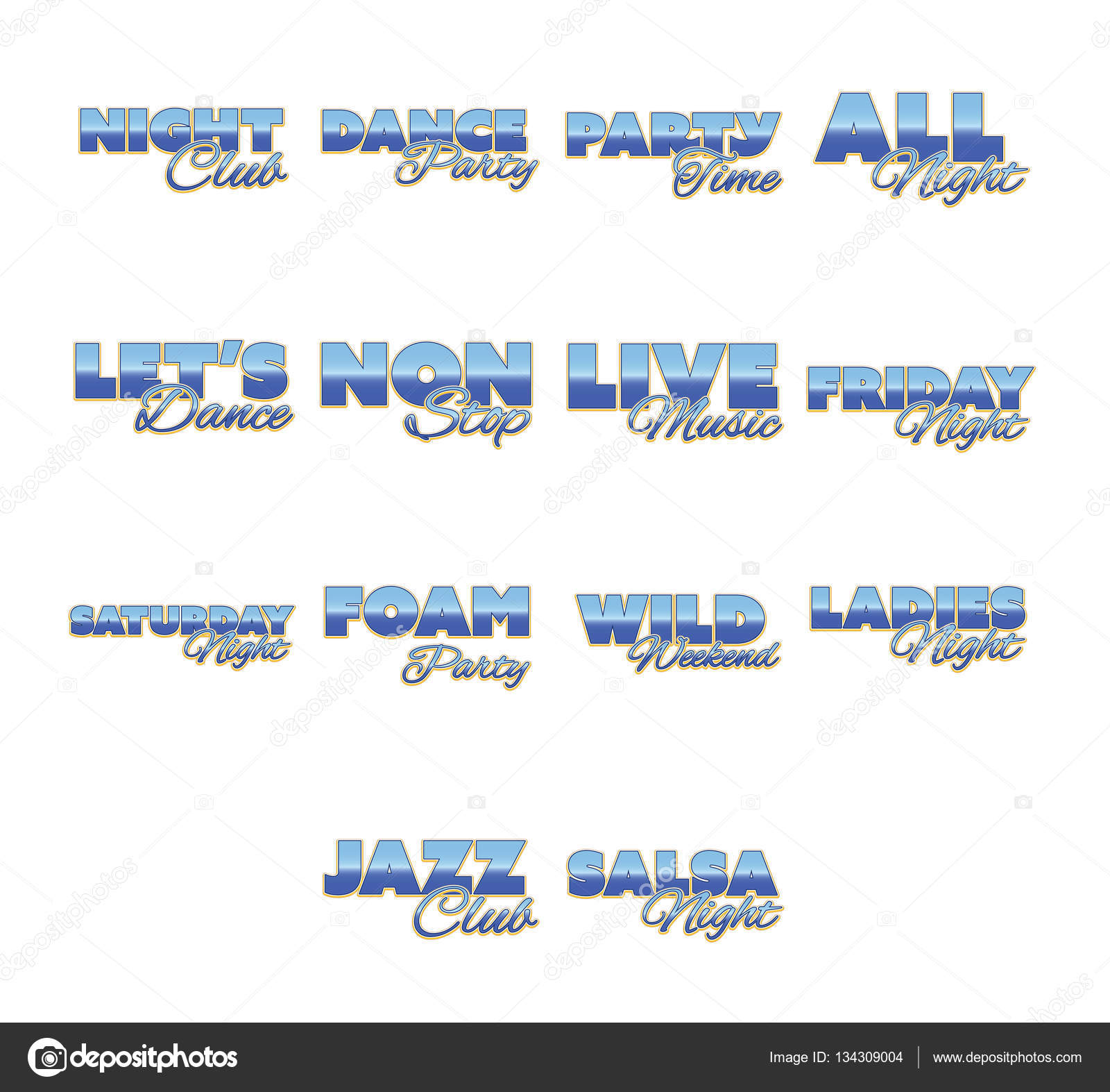 Icon set for party signs Stock Vector Image by ©vectorfusionart #134309004