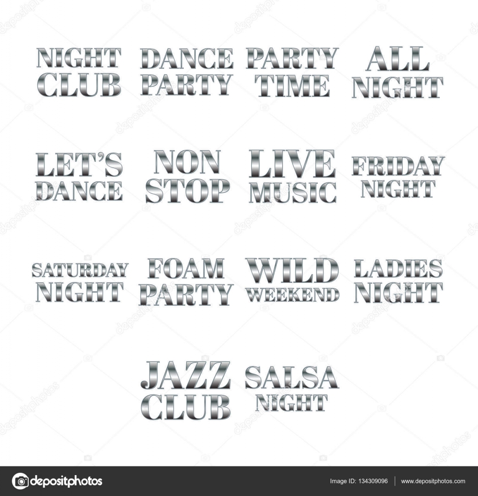 Icon set for party signs Stock Vector Image by ©vectorfusionart #134309096