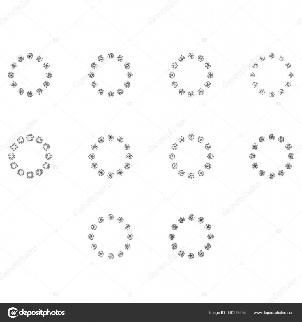 Various shape forming a circle Stock Vector Image by ©vectorfusionart ...