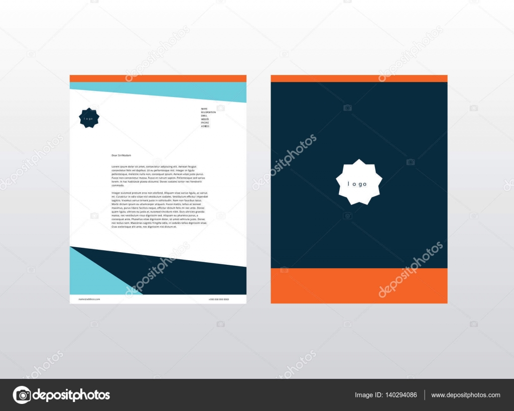 Formal letter and logo Stock Vector by ©vectorfusionart 140294086