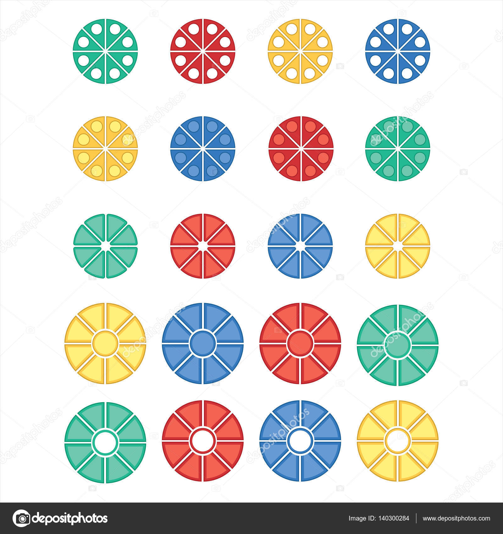 Vector of circles with various patterns Stock Vector Image by ...