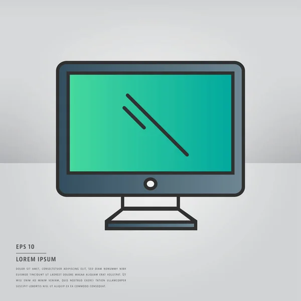 Lorem ipsum text and computer monitor Stock Vector Image by ...