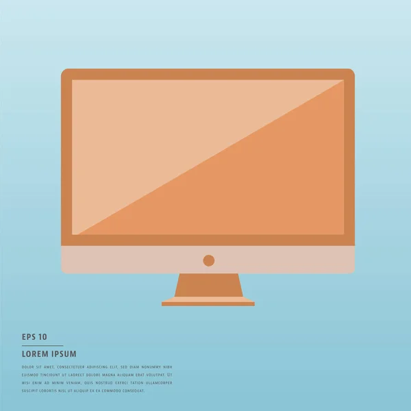 Lorem ipsum text and computer monitor Stock Vector Image by ...