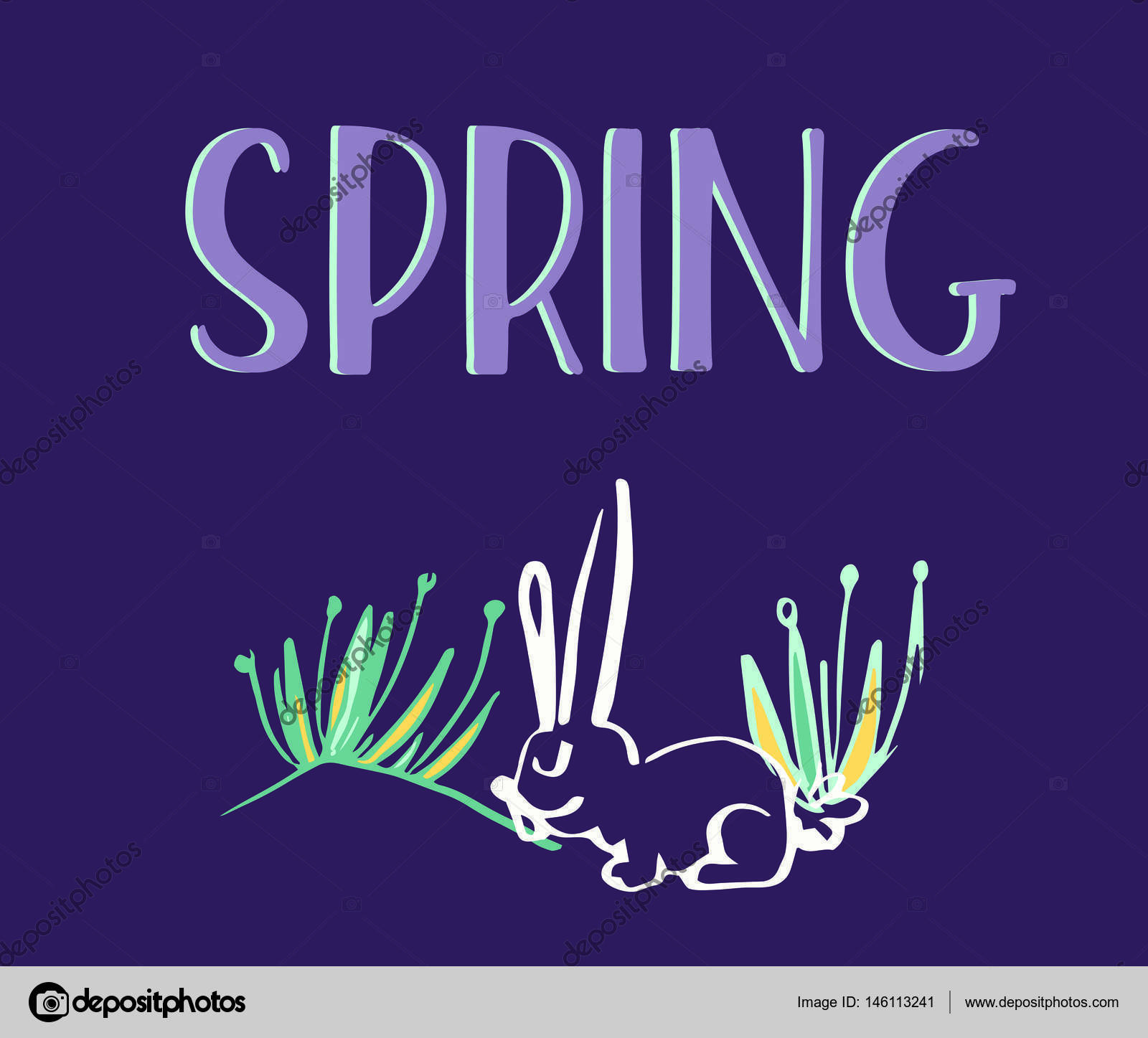 Greeting card with spring message Stock Vector by ©vectorfusionart ...