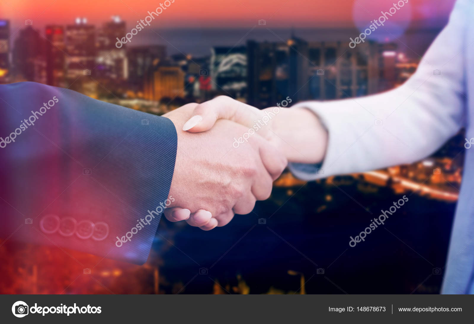Corporate people doing handshake Stock Photo by ©vectorfusionart 148678673