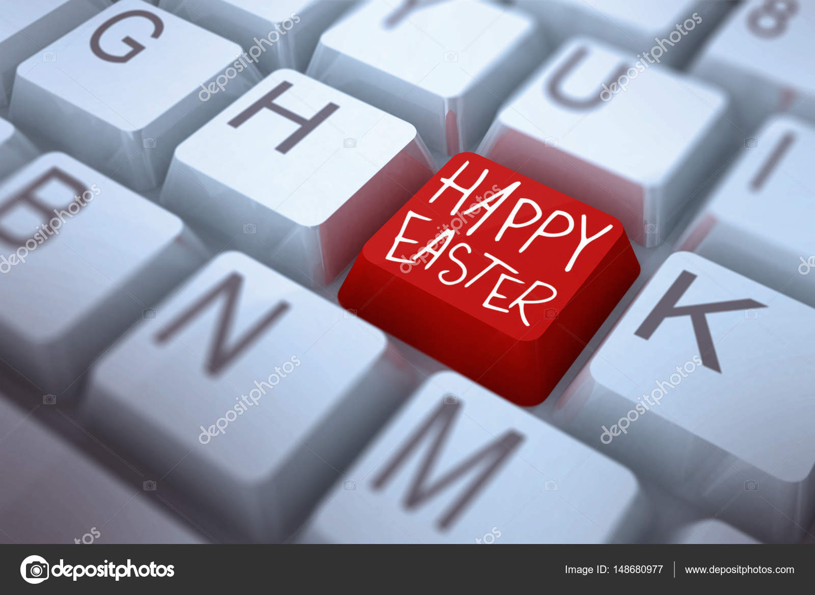 Red key on keyboard — Stock Photo © vectorfusionart #148680977