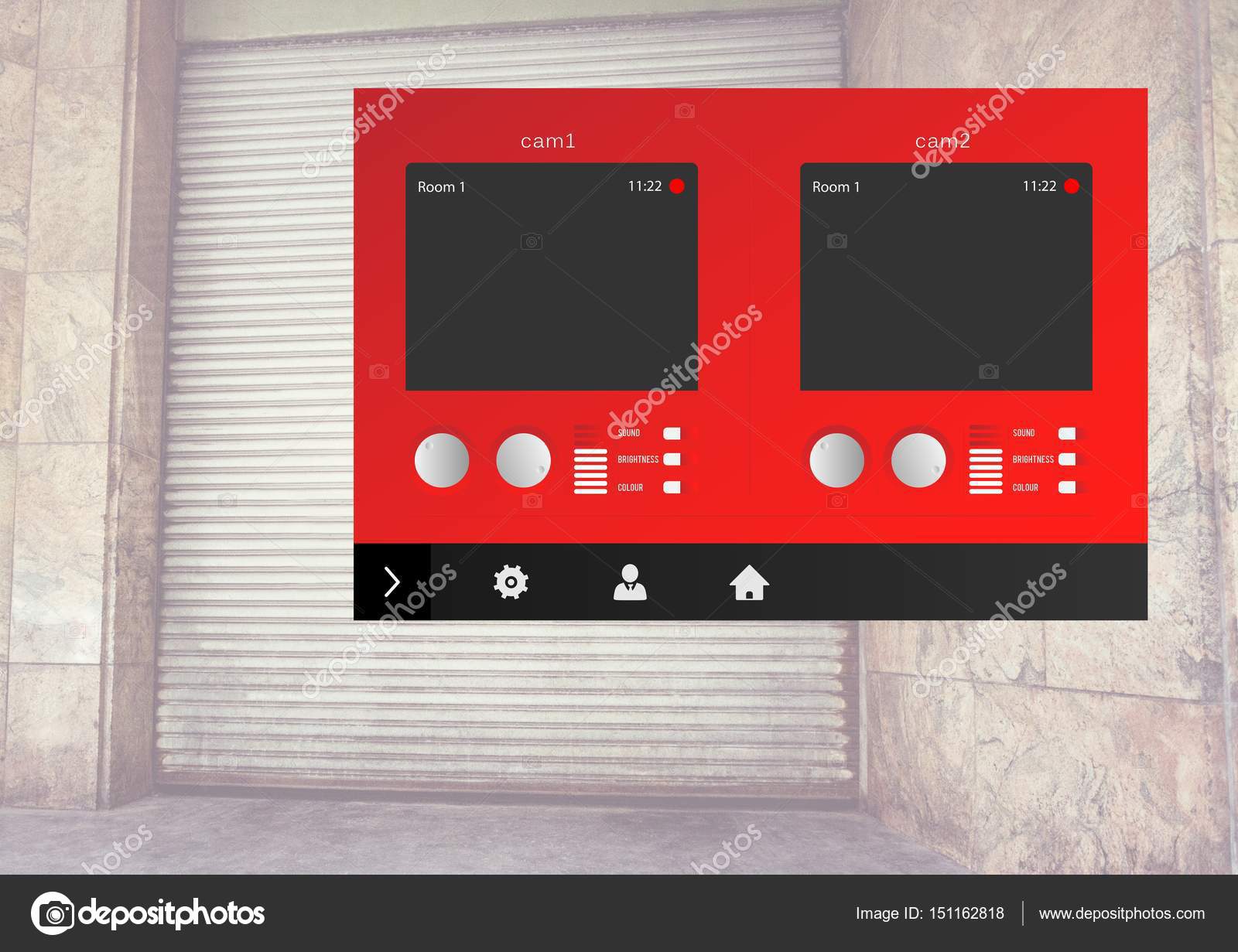 Security Camera Warehouse App Interface Stock Photo by ©vectorfusionart ...