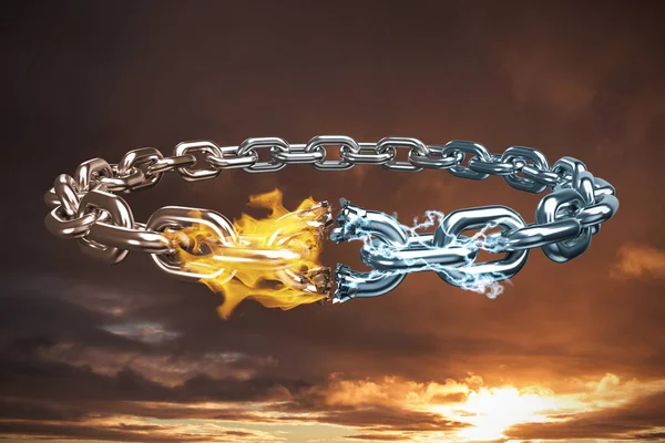 Damaged silver chain Stock Photo by ©vectorfusionart 154081368