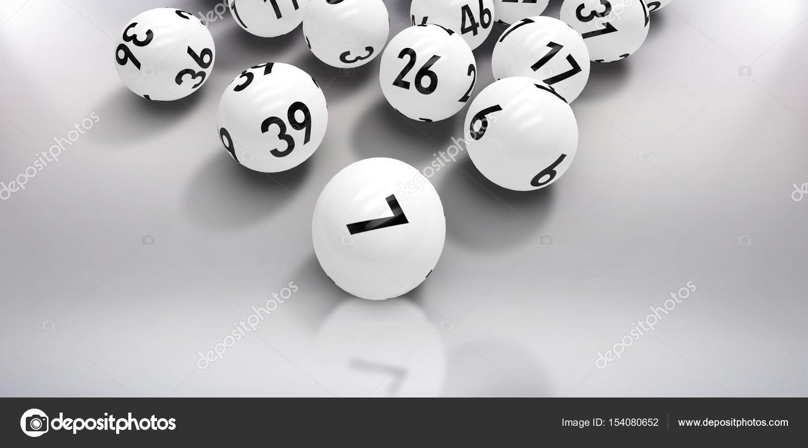 White lottery balls — Stock Photo © vectorfusionart #154080652