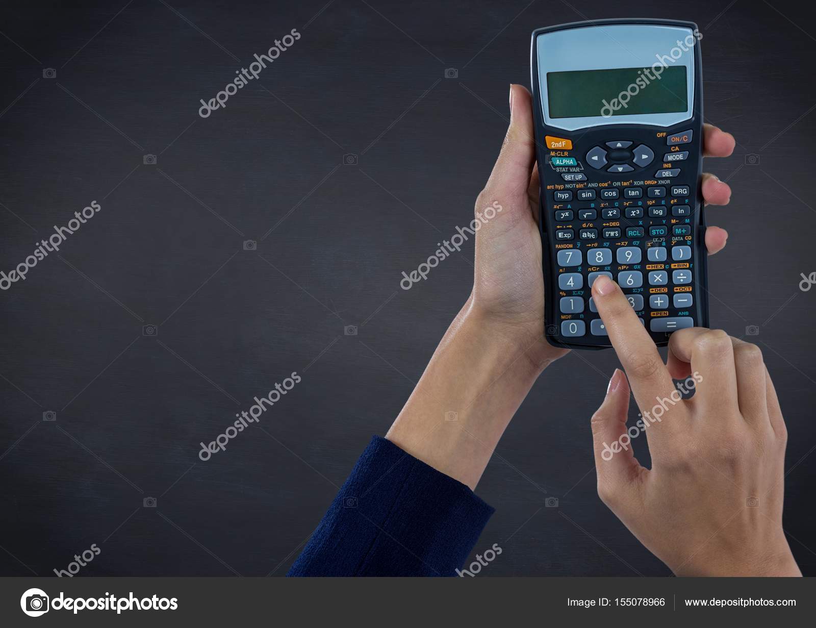 Hands with calculator Stock Photo by ©vectorfusionart 155078966