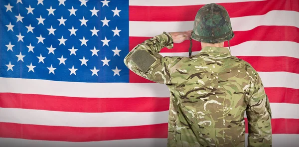 A american soldier saluting — Stock Photo © TpaBMa2 #8841887
