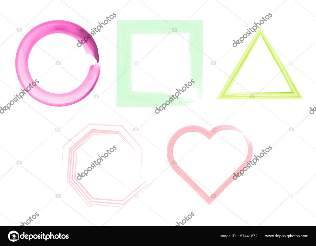 Vector set of frames of different shapes Stock Vector by ...