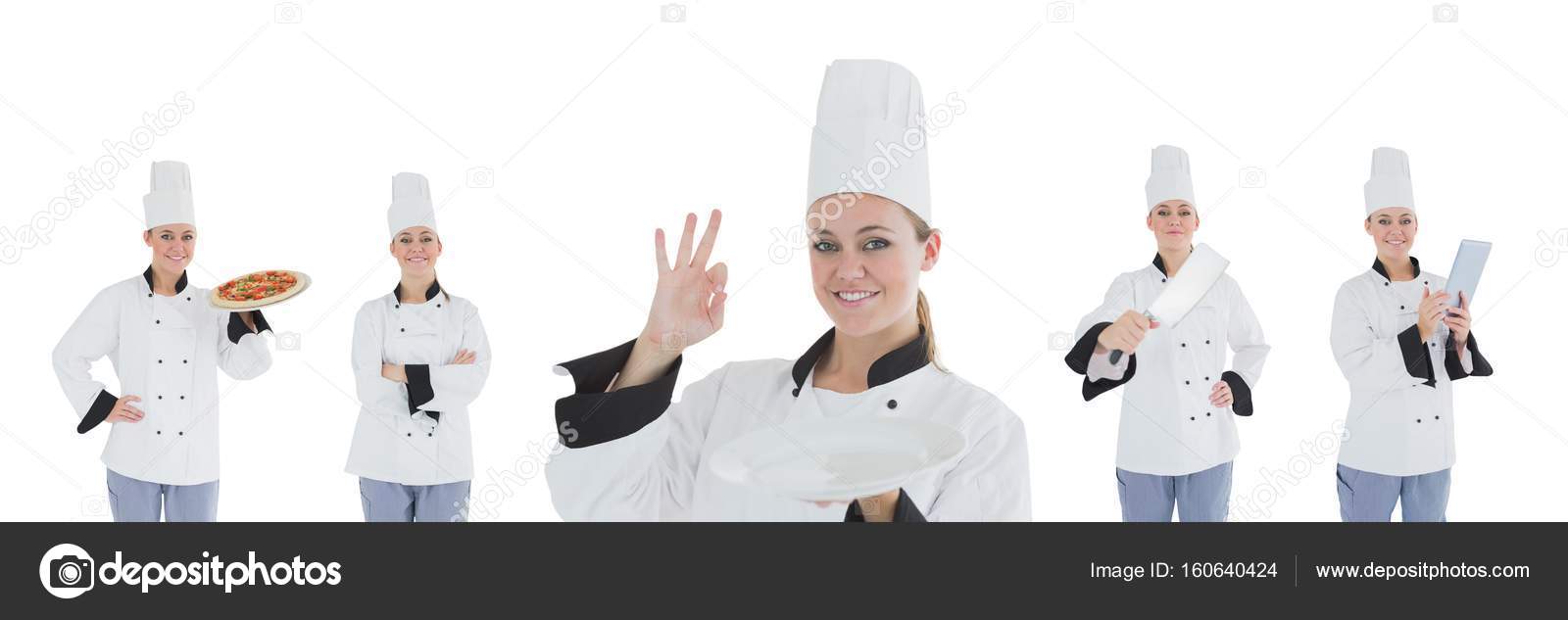 Chef woman collage — Stock Photo © vectorfusionart #160640424