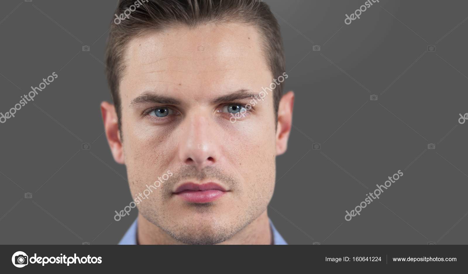 Man looking at camera Stock Photo by ©vectorfusionart 160641224