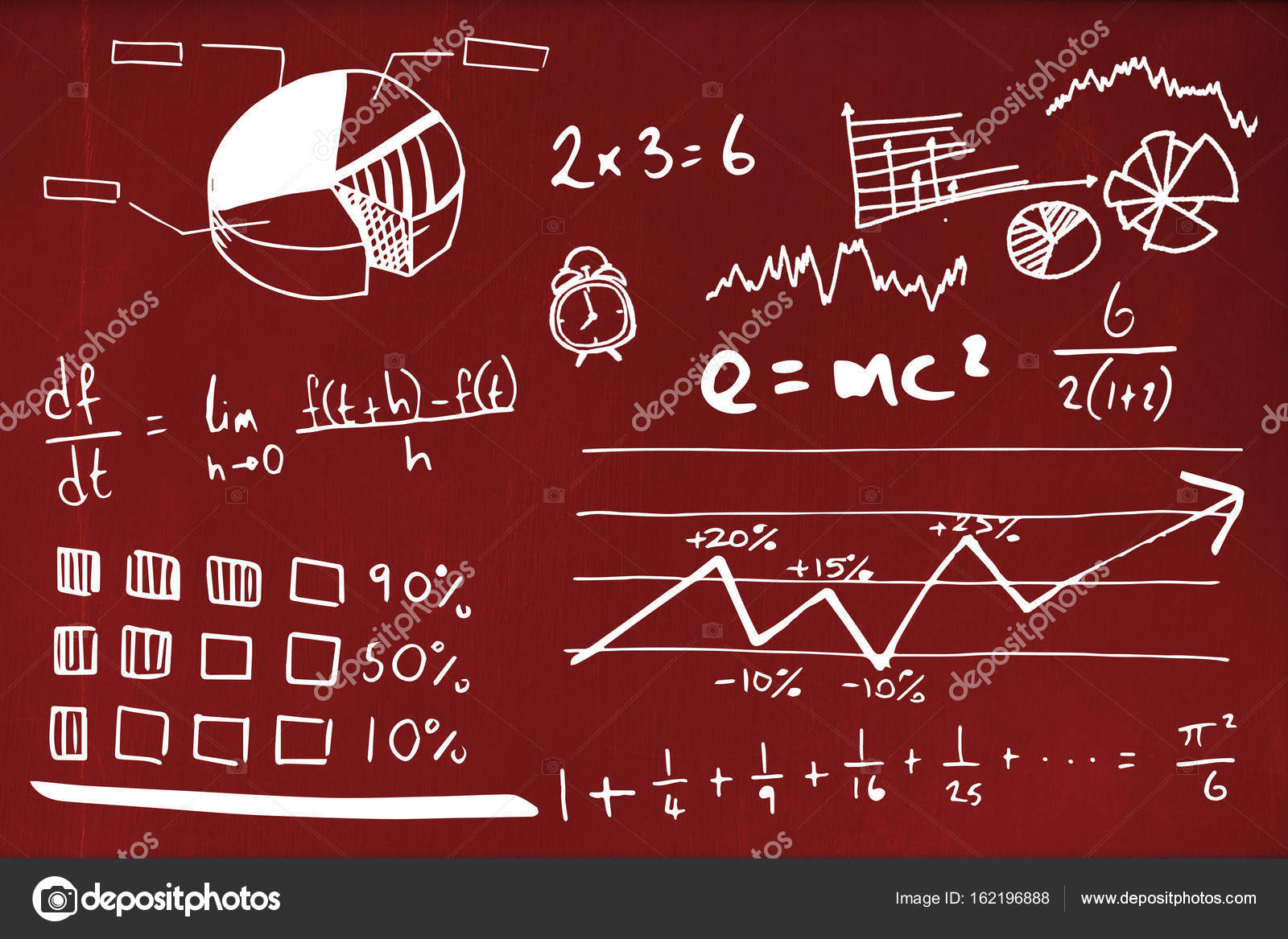 Graph with mathematical formulas — Stock Photo © vectorfusionart #162196888
