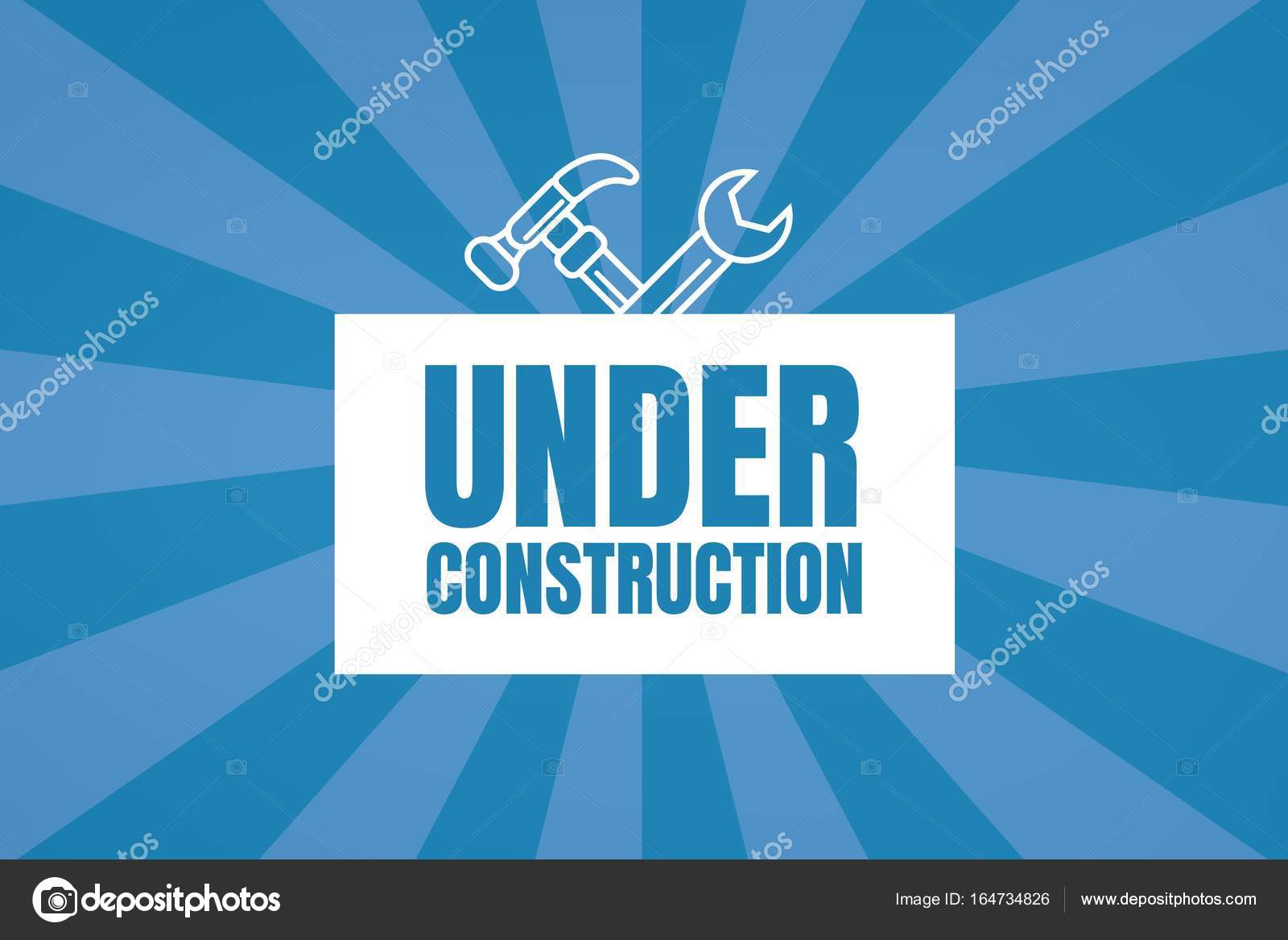 Under construction text with tools graphics Stock Photo by ...