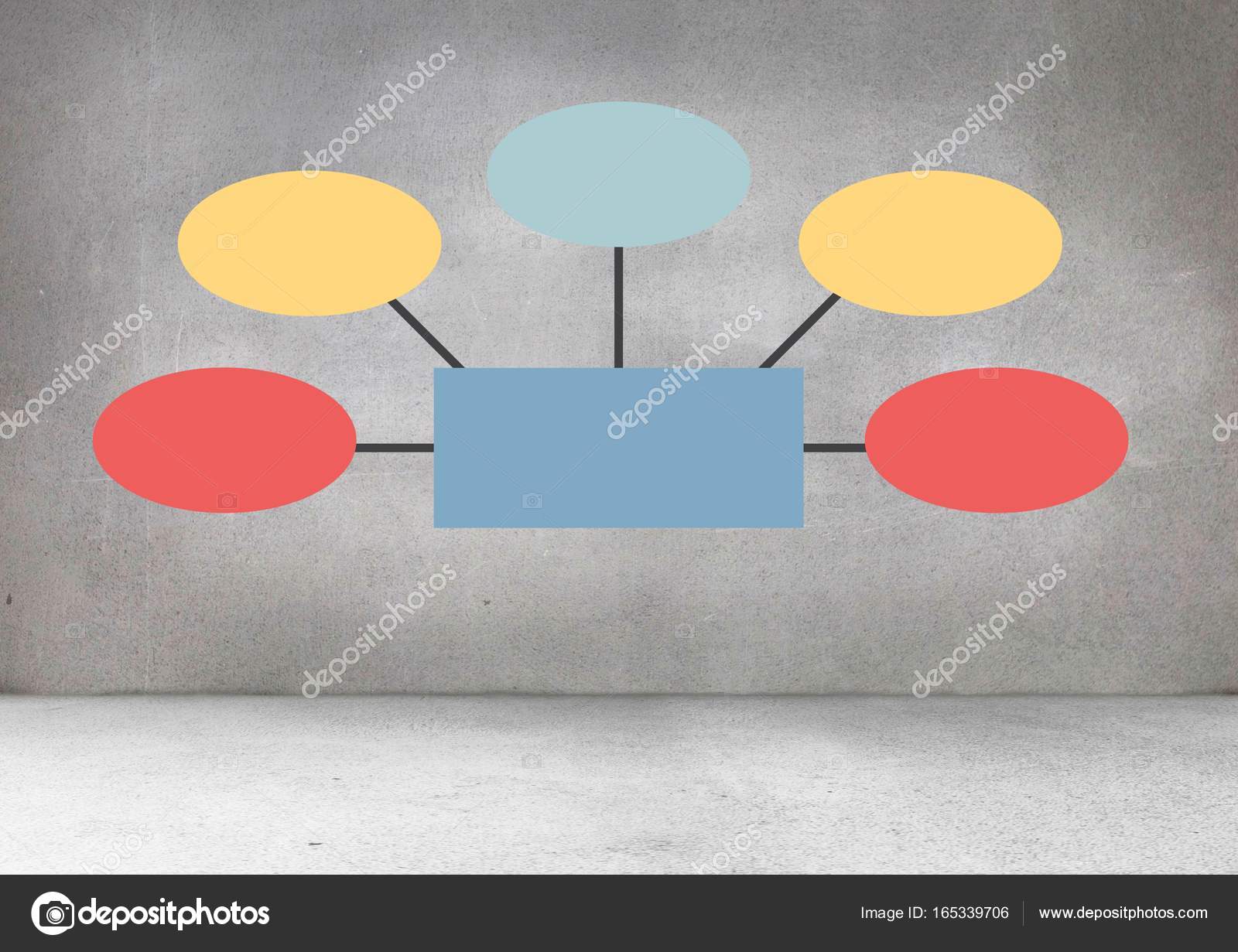 Colorful mind map over grey background Stock Photo by ©vectorfusionart ...